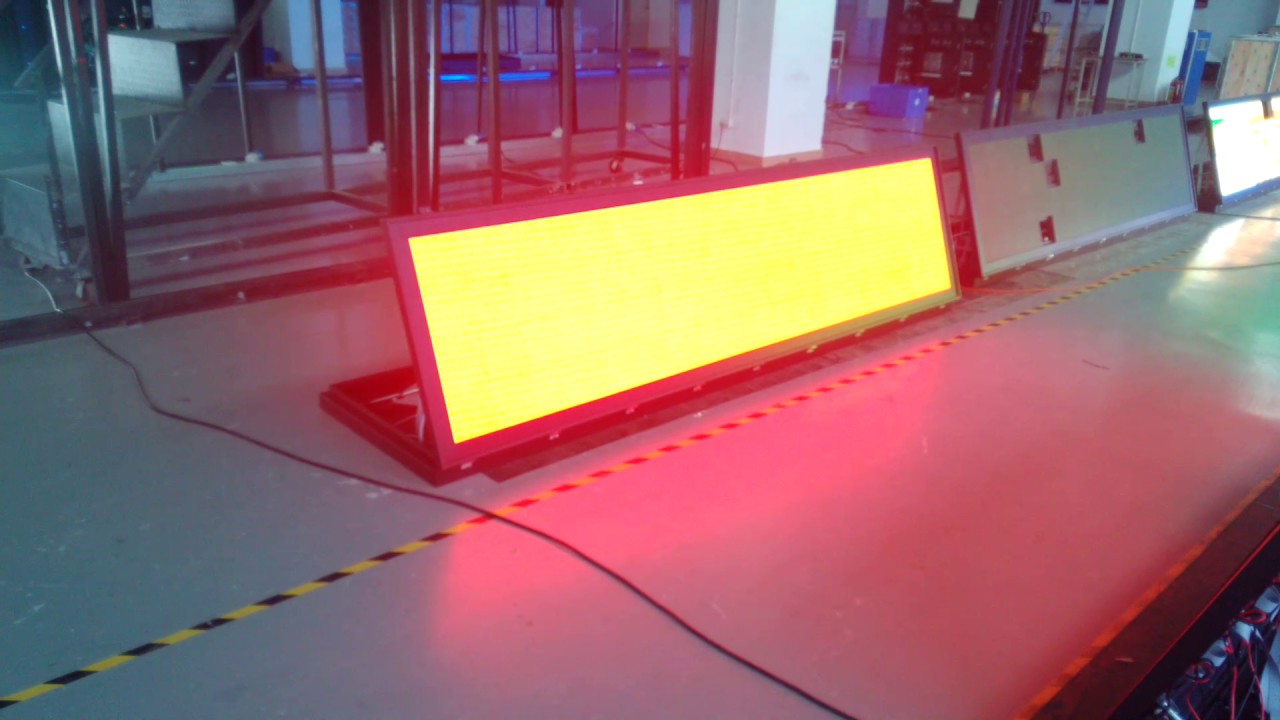 digital bus advertising P5 Bus Led Display aging - YouTube