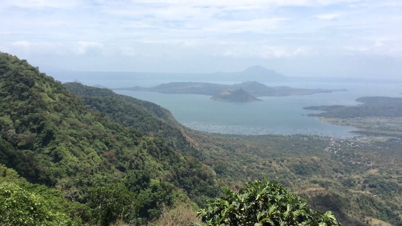 Taal Lake & Volcano (View from Eways Grill, Tagaytay) - YouTube