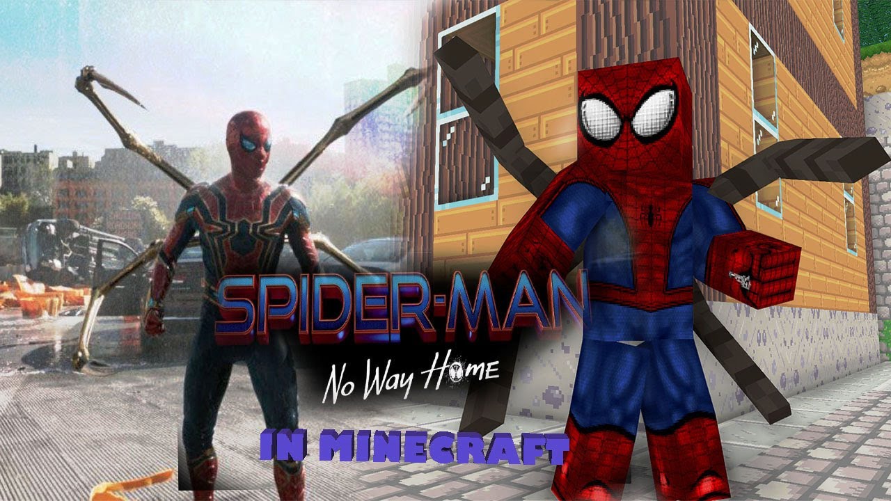 SPIDER-MAN: Spider-Man No Way Home in MINECRAFT AMINATION - YouTube