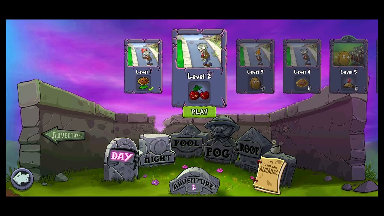 PvZ adventure 2 part 1 - YouTube