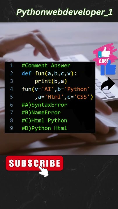 Python Mcq Shorts Short Trending Ytshorts Python Pythonprogramming Programming Coding 6440