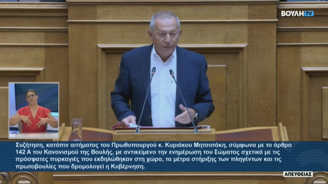 Τοποθέτηση του Θανάση Παφίλη στην Προ ημερησίας συζήτηση για τις ...
