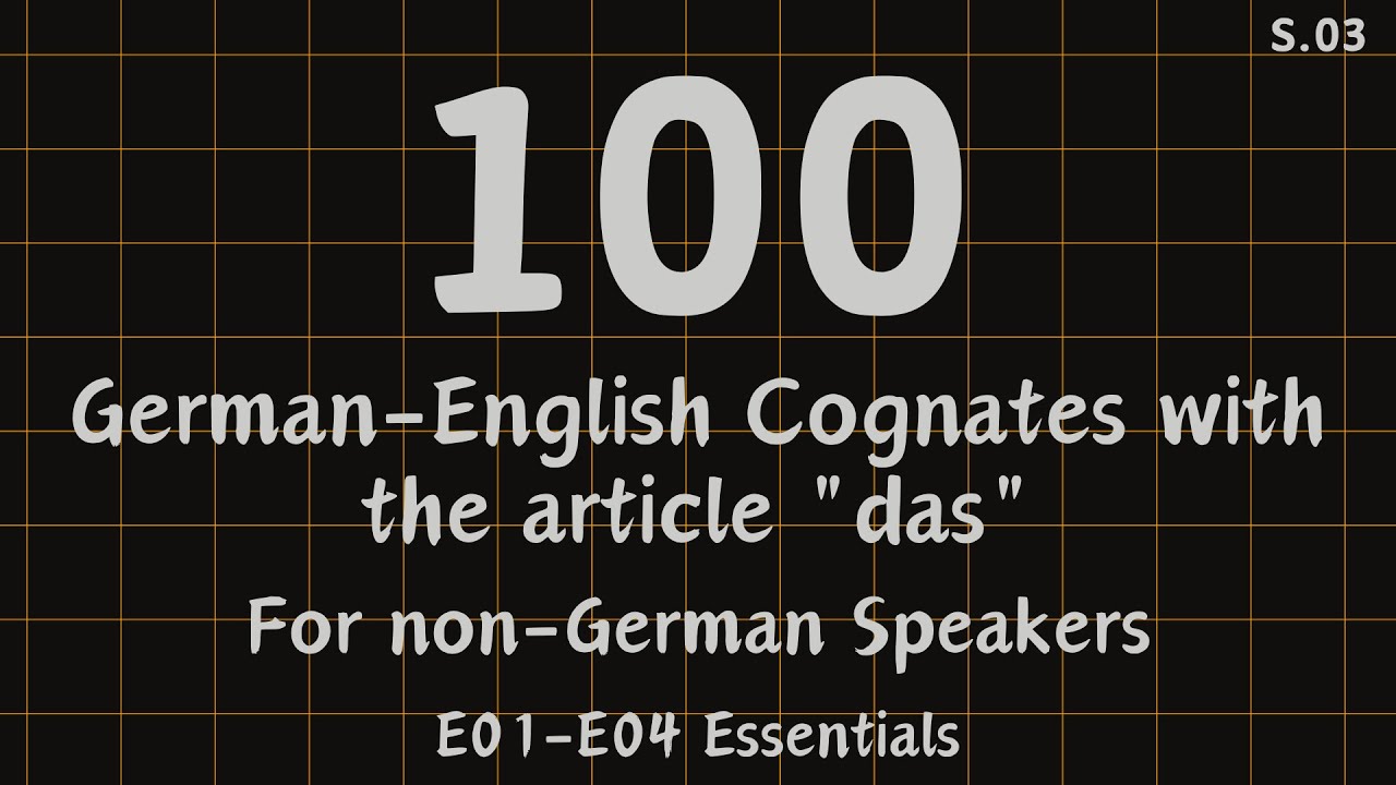 100 German Words You Already Know! E01-E04 S03-Summary - YouTube