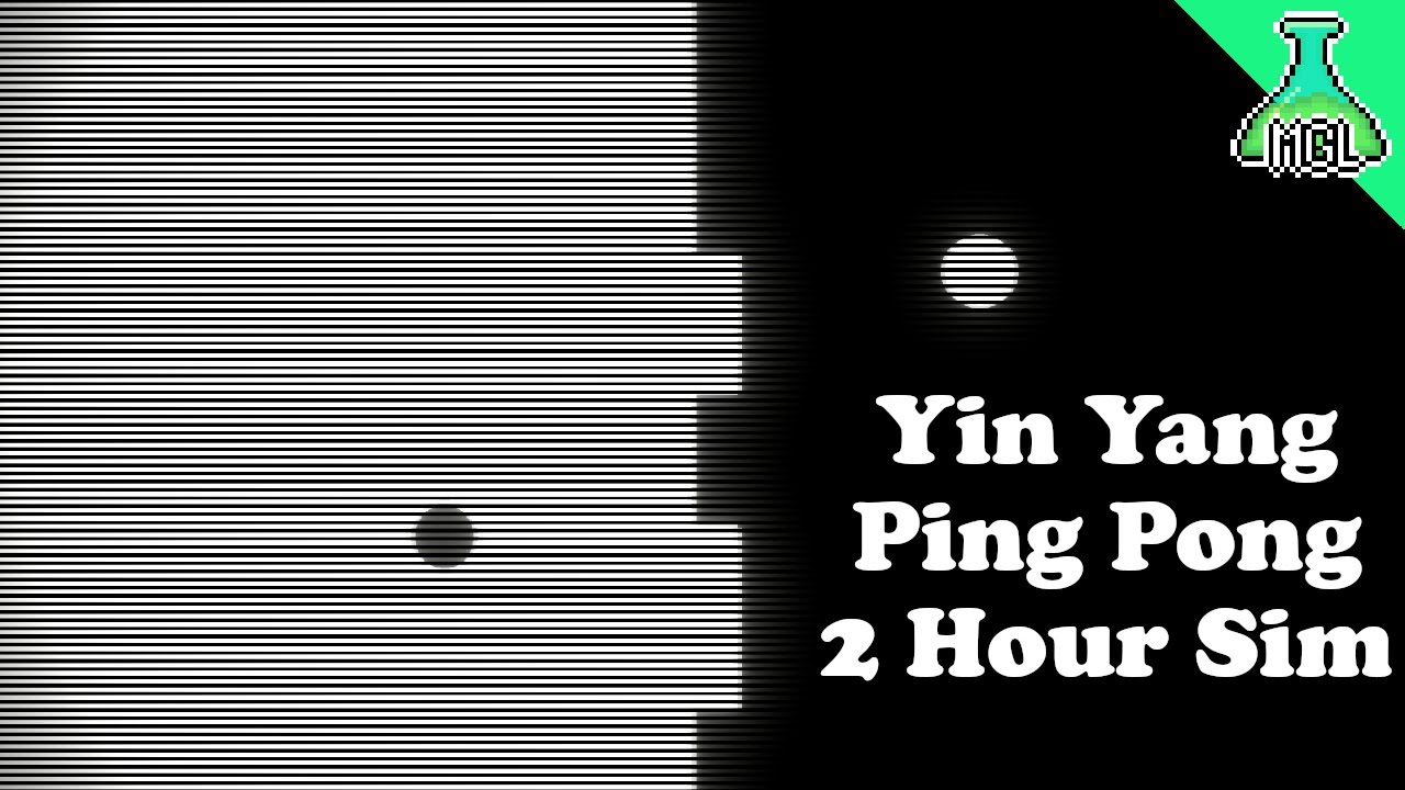 Yin Yang Ping Pong 2-Hour Simulation - YouTube