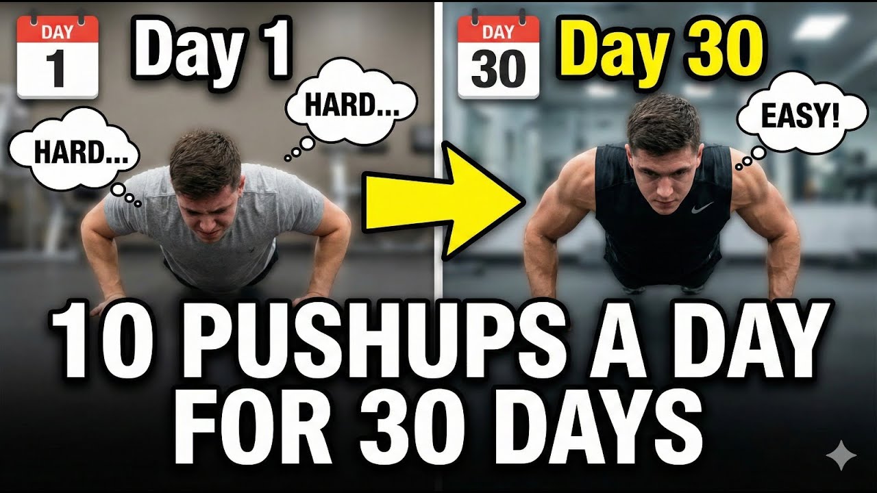 What Happens If You Do 10 Pushups Every Day for 30 Days - YouTube