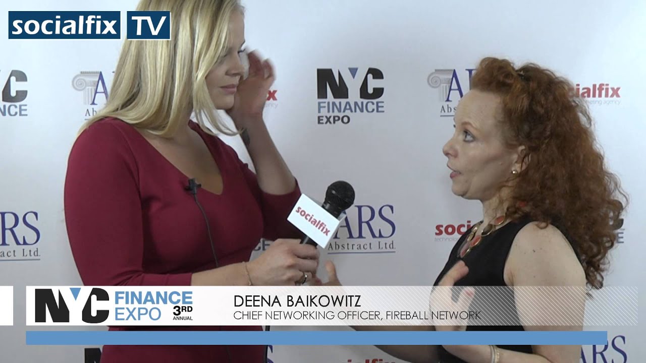 Deena Baikowitz from Fireball Network interviewed at NYC Finance Expo ...
