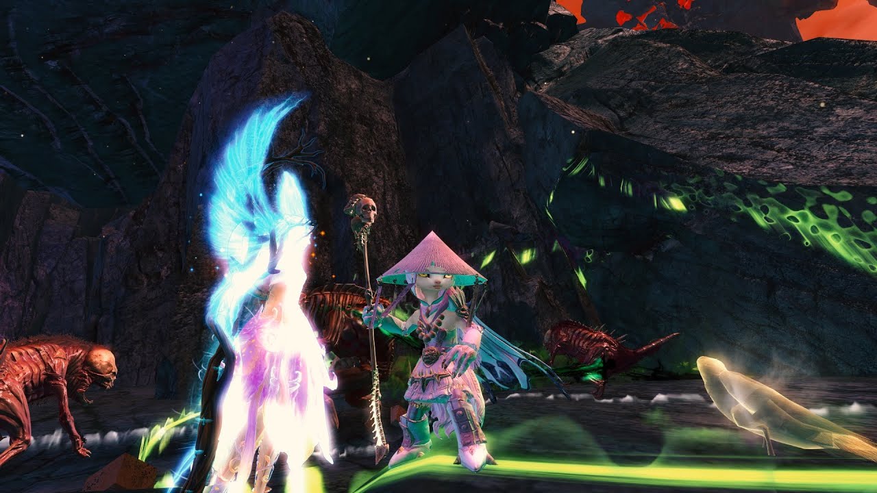 GW2 | Legendary Staff - NEVERMORE - Animation Test - Harbinger Shroud ...