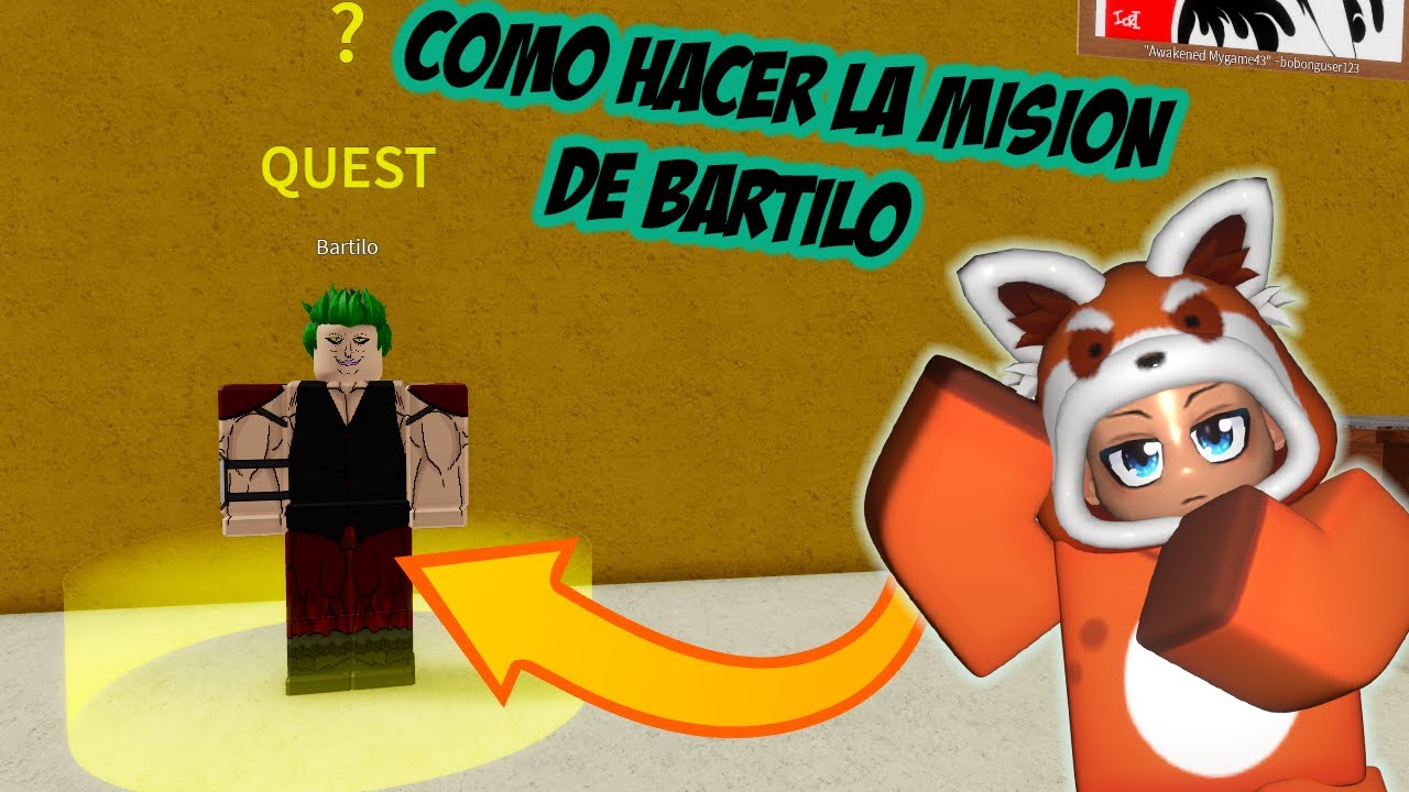 COMO HACER LA MISION DE BARTILO en BLOX FRUITS | ROBLOX - YouTube