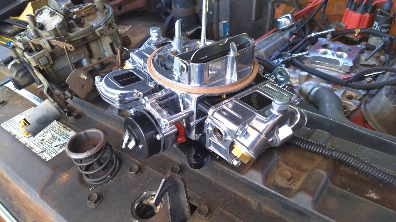 1973 Chevy C20 Quadrajet Street Brawler Summit Racing Carburetor - YouTube