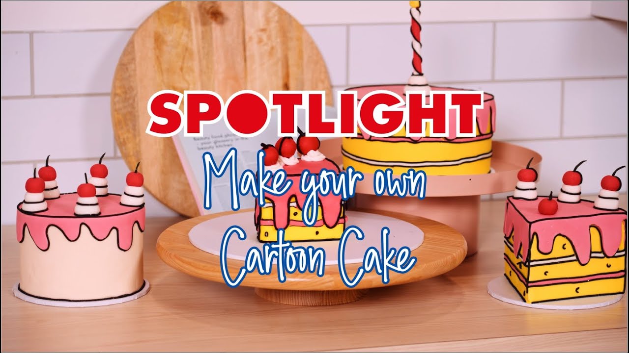 How To: Make Your Own Cartoon Cake | Spotlight Stores - YouTube