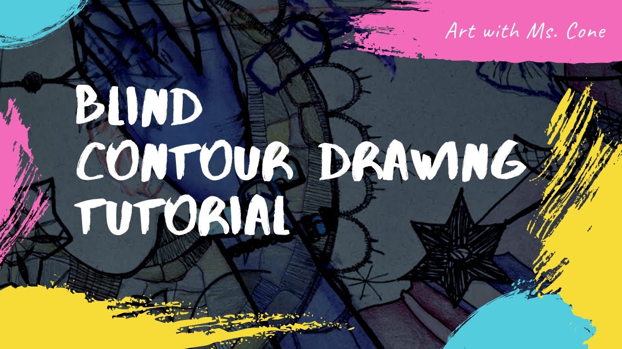Blind Contour Self Portrait Drawing Exercise - YouTube