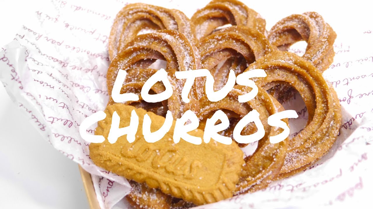 (ENG) (NO오븐) 로투스와 츄러스의 만남, 바삭 쫄깃한 로투스 츄러스 만들기 ! | How to make Lotus ...