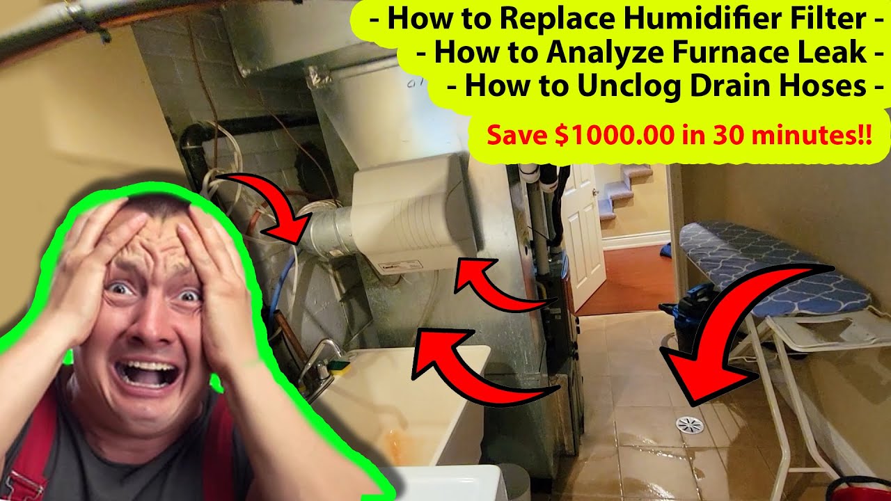 How to Fix Humidifier Leaking, How to Unclog Drain Hose & Humidifier ...