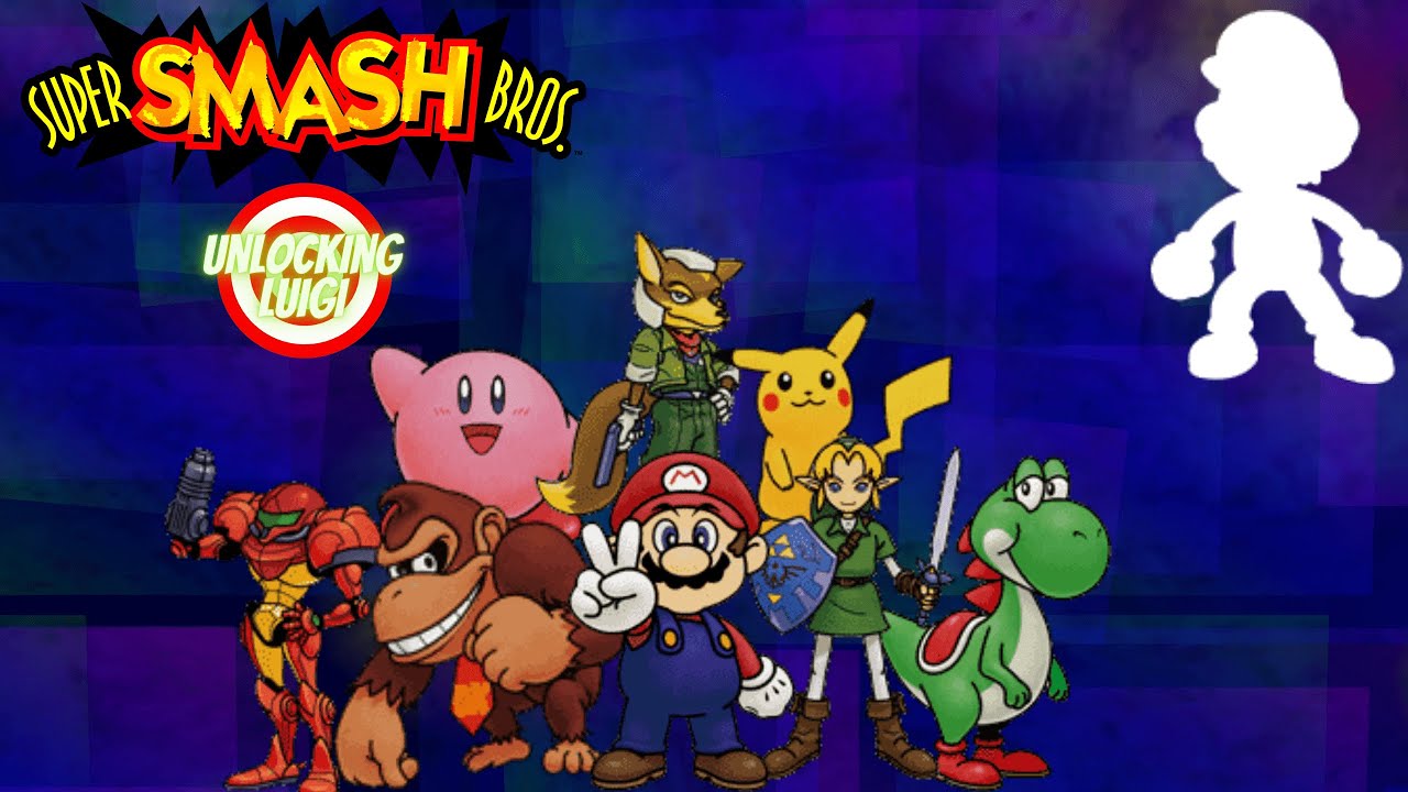 "Where it All Began!" Super Smash Bros. 64 - Unlocking Luigi (8 - Years ...
