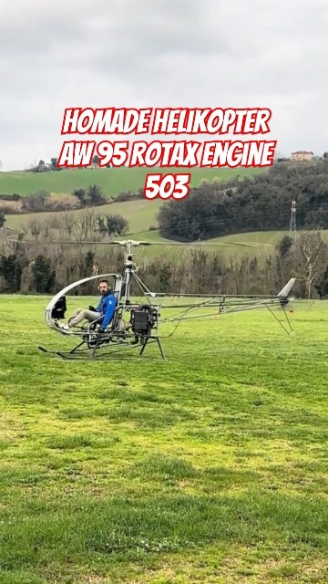 AW 95 helikopter mesin rotax 503 50Hp #helikopterrakitan #shorts #short ...
