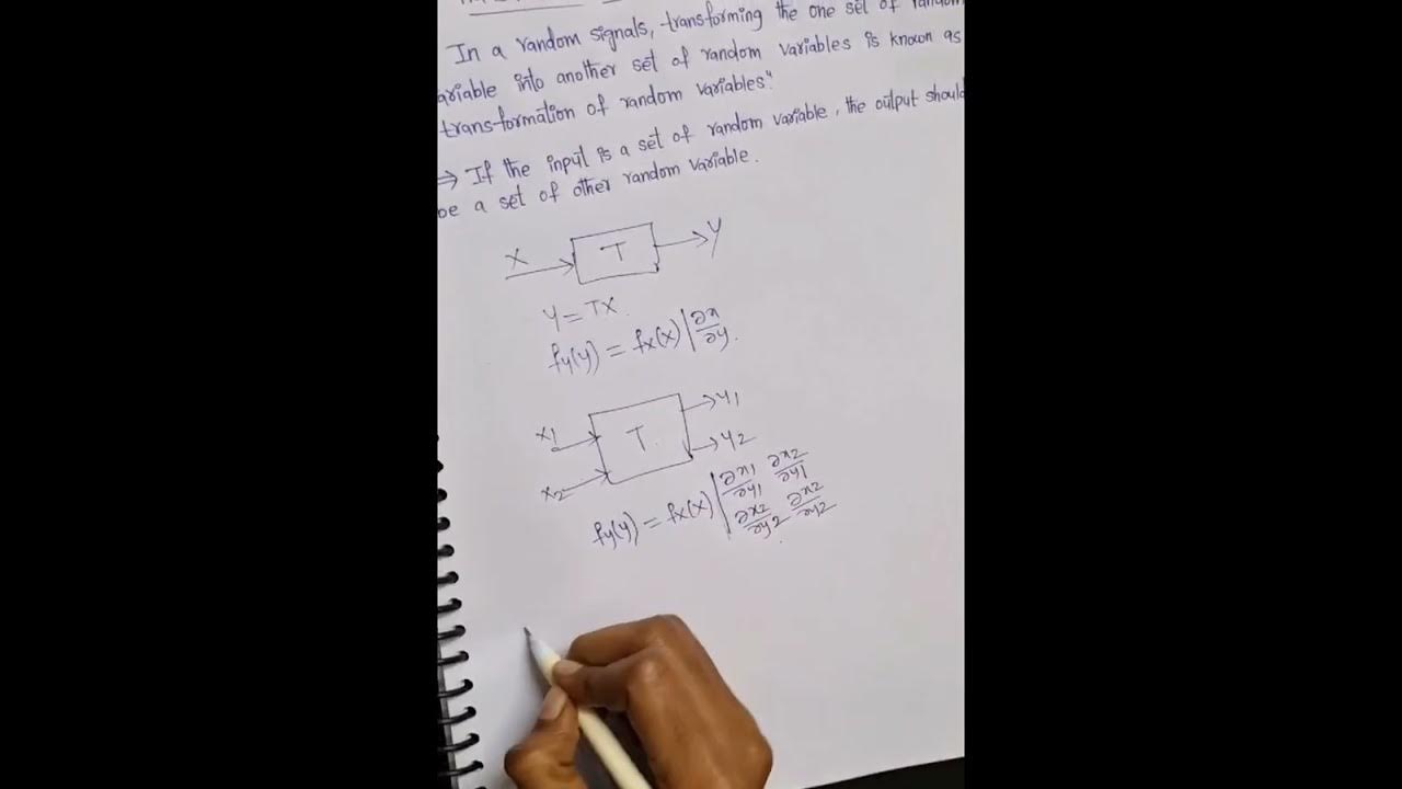 Transformation of random variables (23015A0412) - YouTube