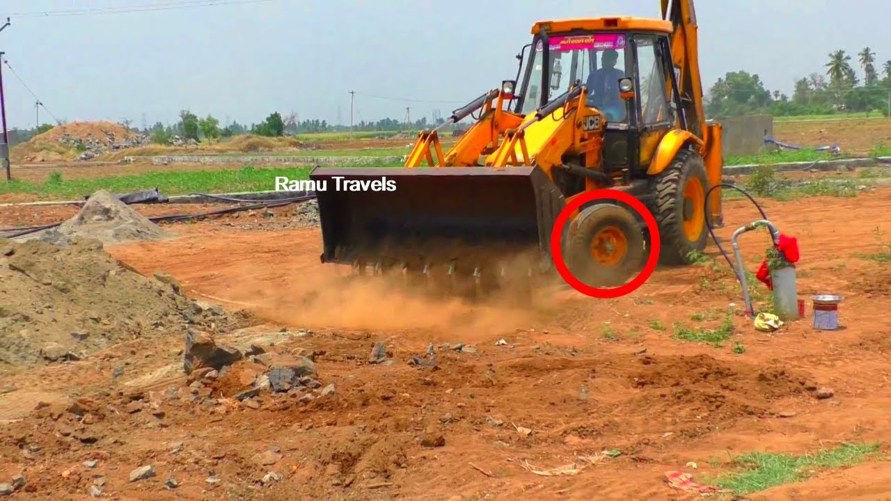 JCB Backhoe Working | JCB 3DX Machine | JCB 3DX Front and Back Move ...