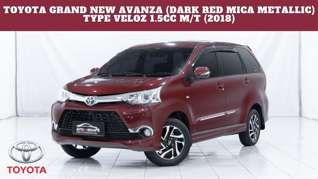 TOYOTA GRAND NEW AVANZA (DARK RED MICA METALLIC) TYPE VELOZ 1.5CC M/T ...