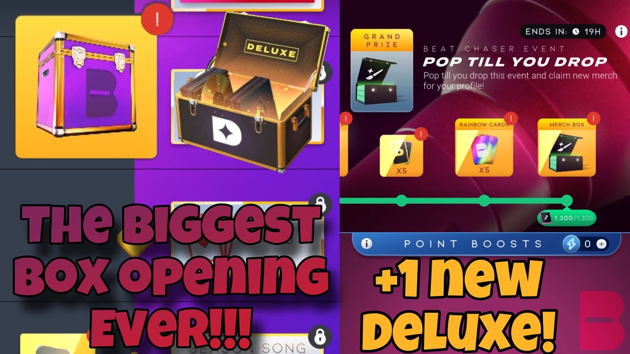 The longest box opening in Beatstar history! + 1 new Deluxe! - YouTube