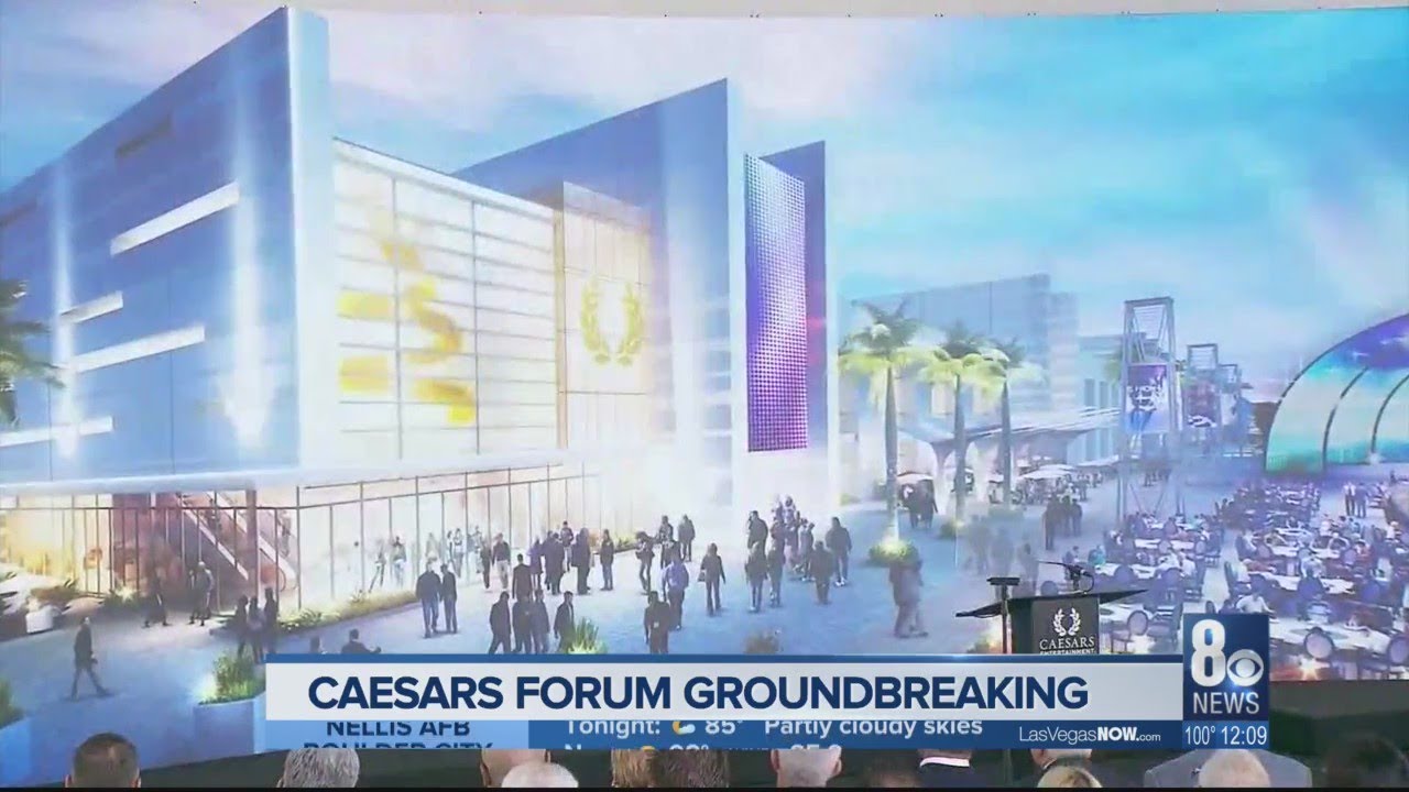 Caesars breaks ground on conference center in Las Vegas - YouTube