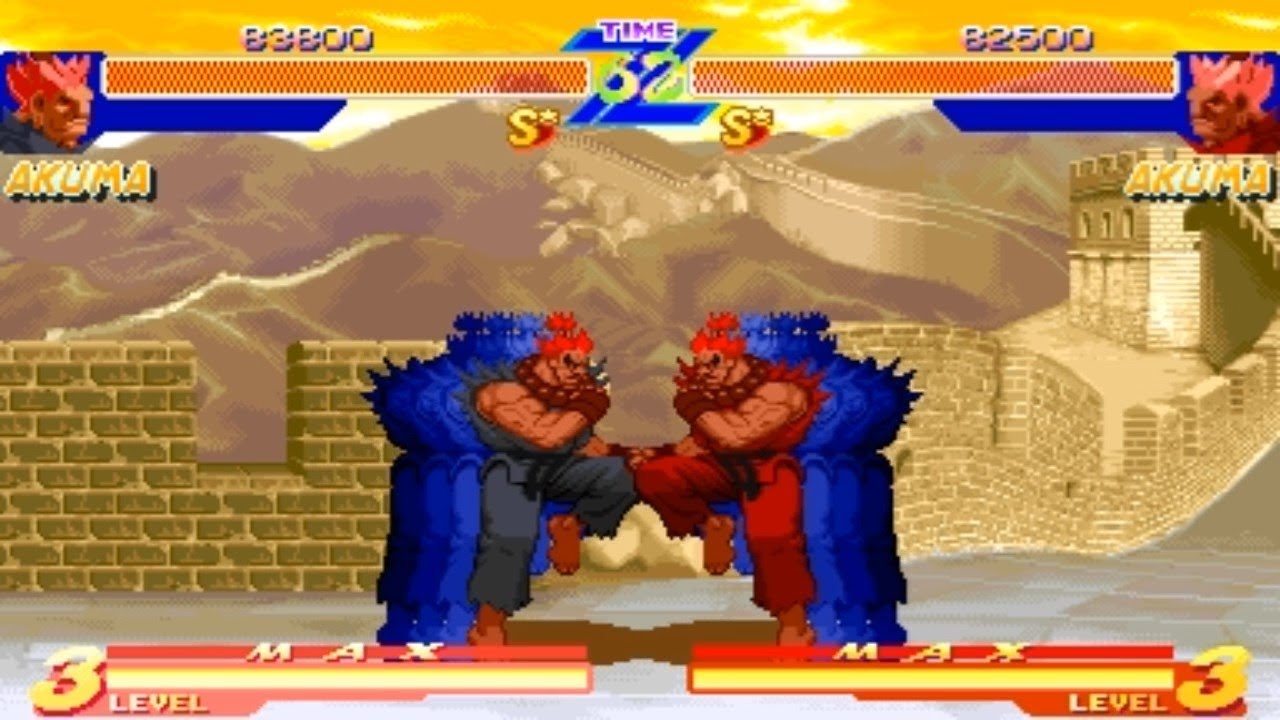 [TAS] Akuma VS Akuma (Street Fighter Zero) - YouTube