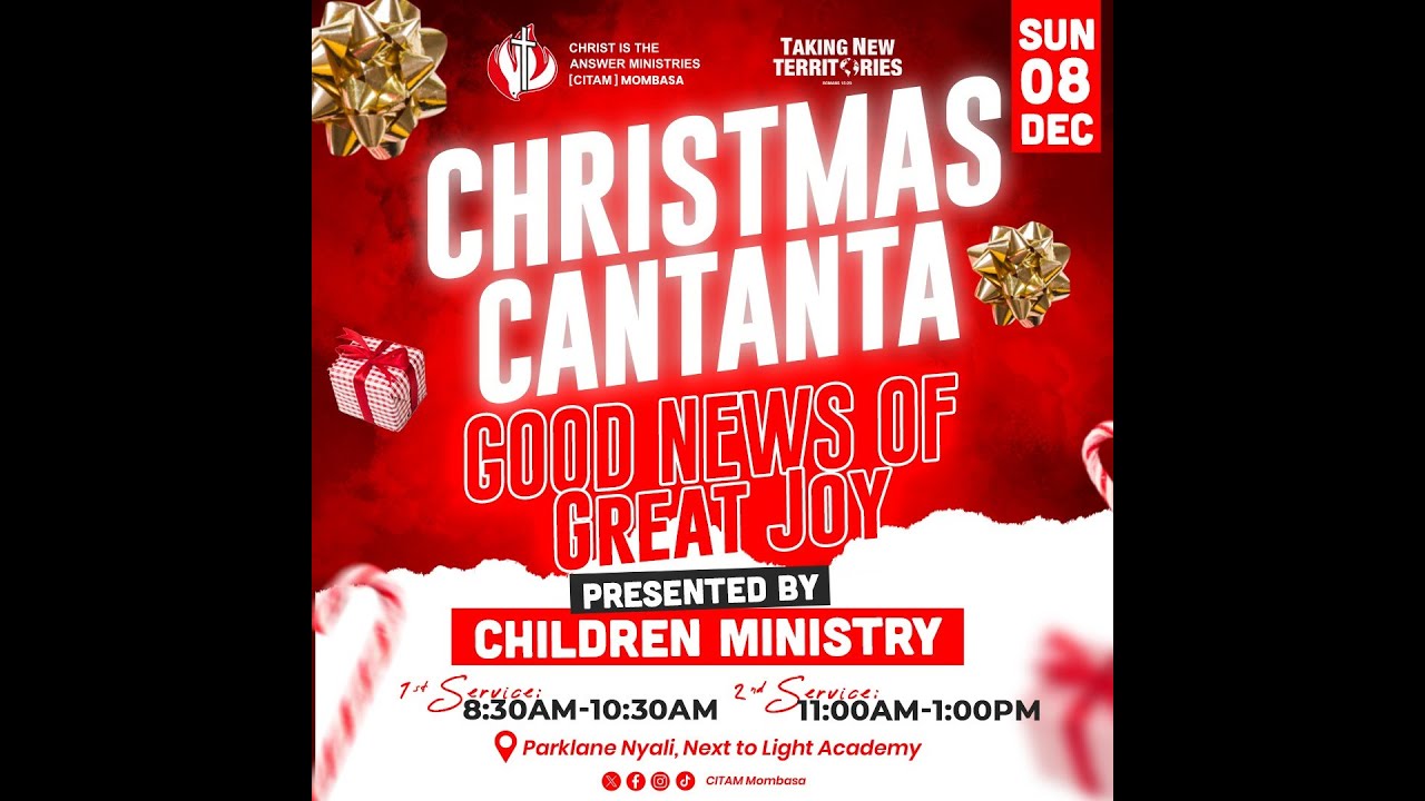 CHRISTMAS CANTATA( Good News Of Great Joy|| First Service | 8/12/2024 - YouTube