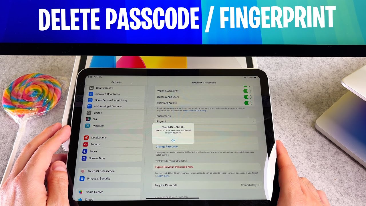 How to Remove Fingerprint and Passcode on the iPad 11th Generation ...