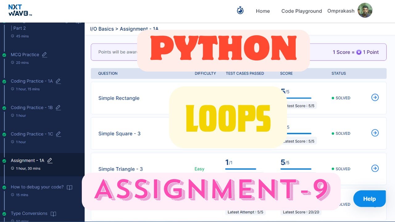 Assignment 10a Loops Python Nxtwave Youtube