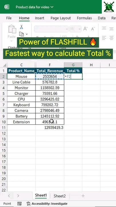 Fastest Way To Calculate The Total 🔥 Exceltips Exceltech Excelshortcuts Exceltricks