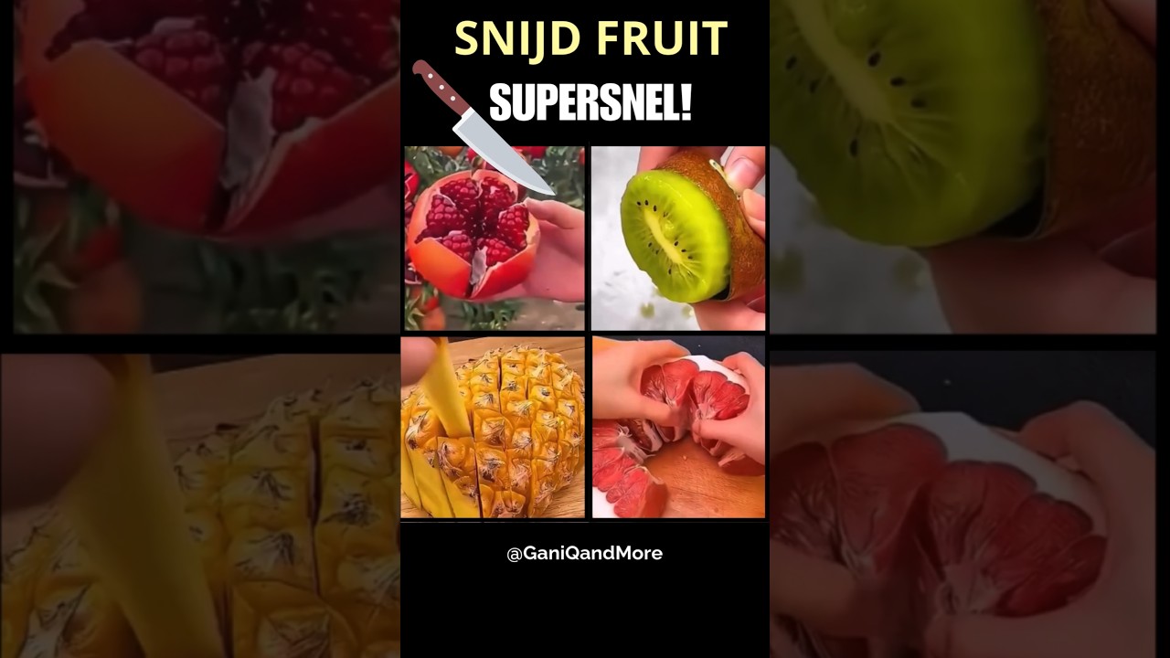 Zo Snijd Je Fruit Supersnel! #fruitcutting #shorts - YouTube