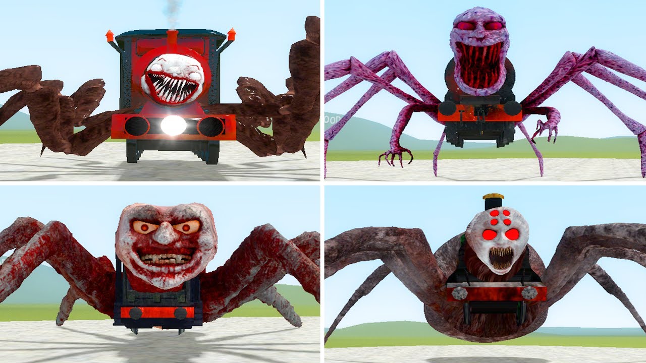 Monters Battle: Cursed Emily Train, Cursed Douglas Train, Cursed Diesel ...