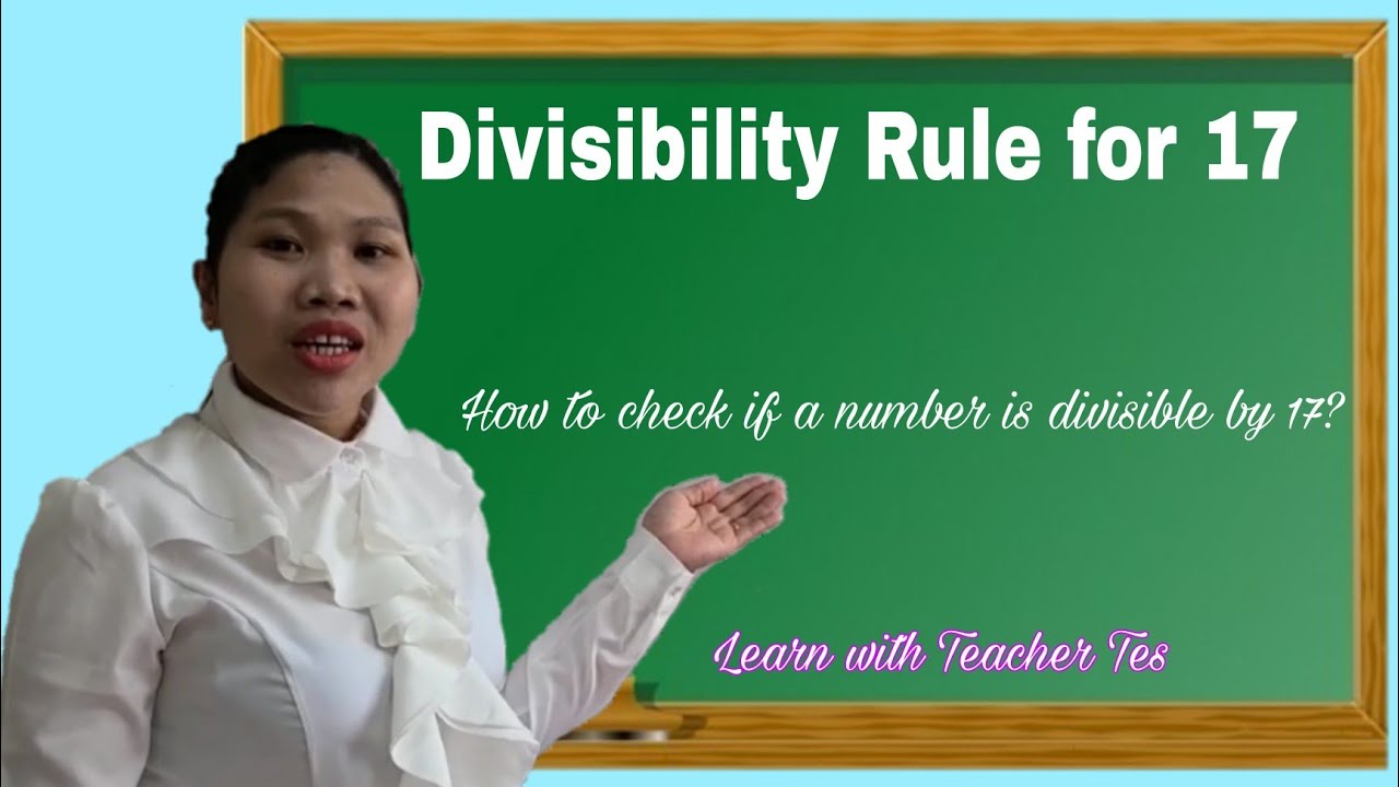 DIVISIBILITY RULE FOR 17 - YouTube