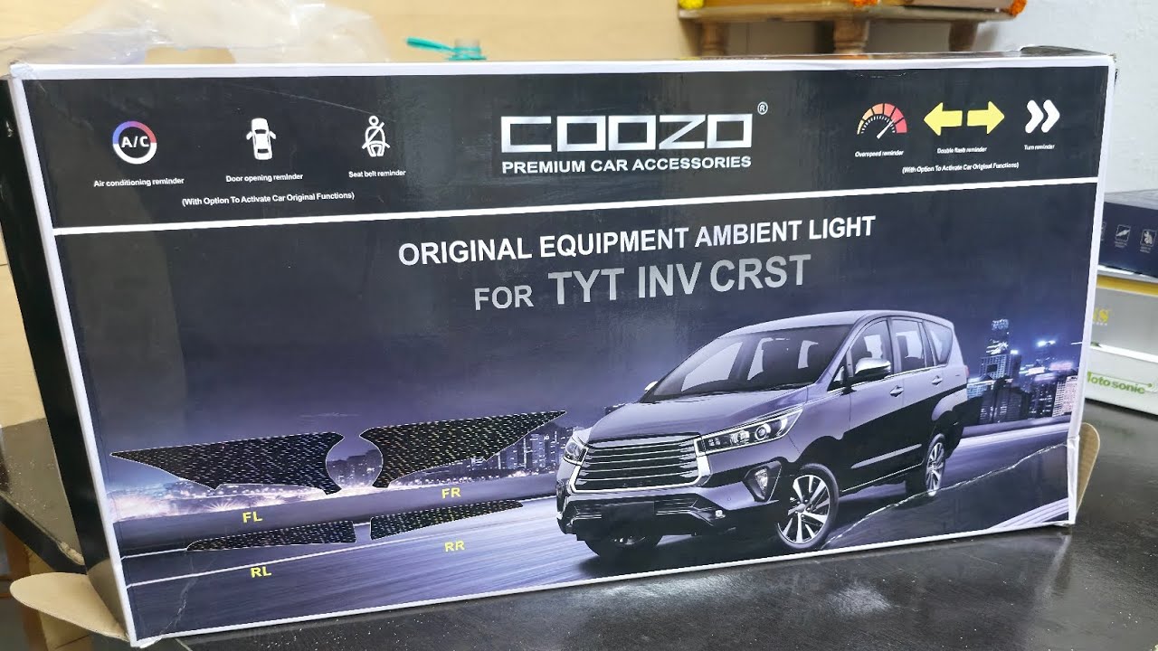 INNOVA CRYSTA | COOZO OEM AMBIENT LIGHTS | APP CONTROL | VOICE CONTROL ...