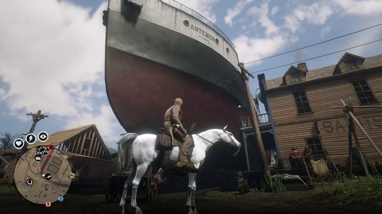RDR2 Ship Parked In Valentine - YouTube