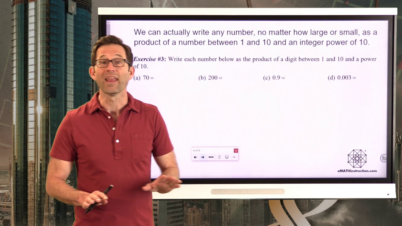 N-Gen Math 8.Unit 10.Lesson 2.Scientific Notation - YouTube