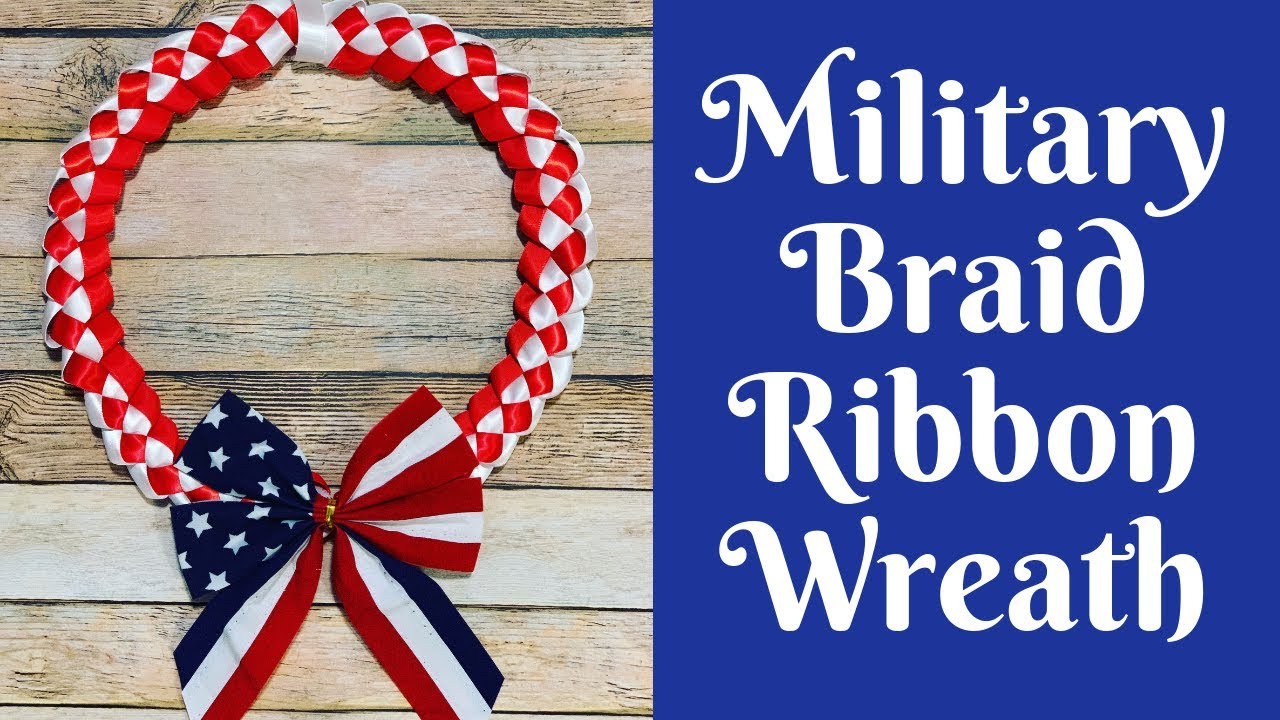 Wonderful Wreaths: Military Braid Ribbon Wreath - YouTube