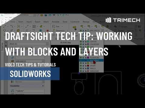 DraftSight Tech Tip: Working with Blocks and Layers - YouTube