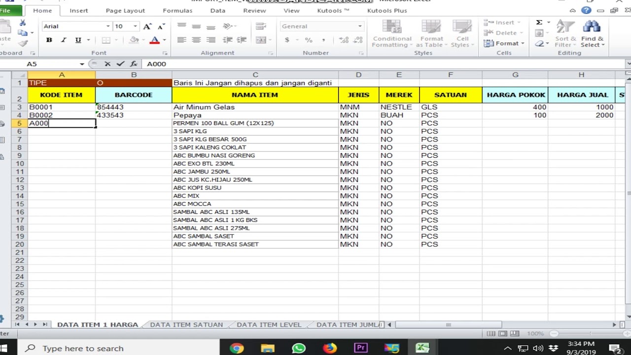 Cara Cepat Import Data Dari Excel Ipos 5 Youtube