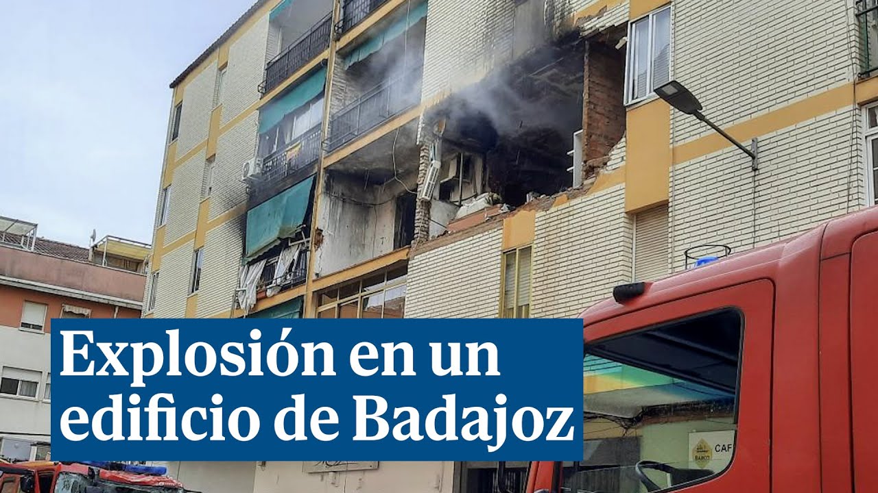 Muere una persona en la explosión de un edificio en Badajoz, con al menos 16 heridos - YouTube