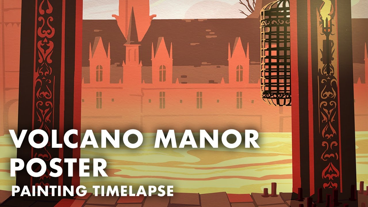 Volcano Manor Poster - Timelapse - YouTube