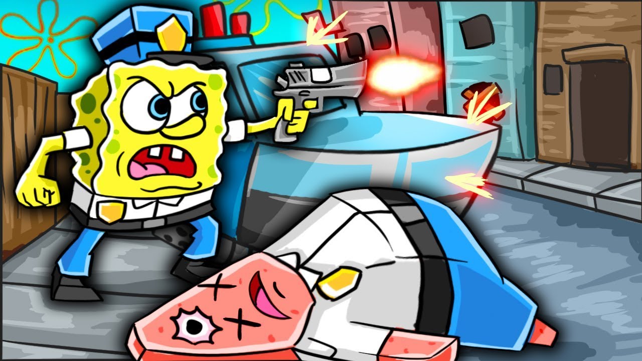 Minecraft - SPONGEBOB POLICE OFFICER: Patrick Shot on Duty! (Bikini ...