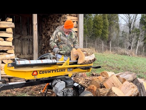 CountyLine Log Splitter is Back to Work #26 - YouTube