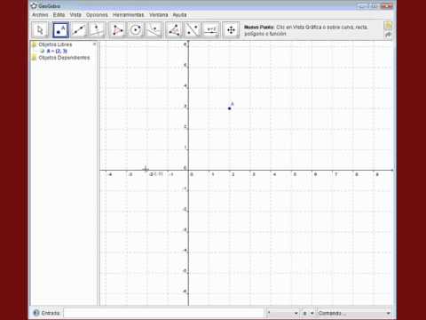 grafica de puntos con geogebra - YouTube