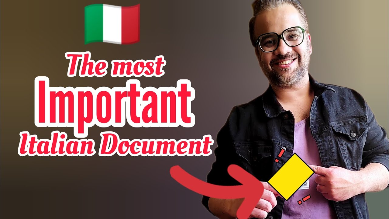 🇮🇹 Italian ID CARD | The Most Important Document in Italy | #urdu # ...