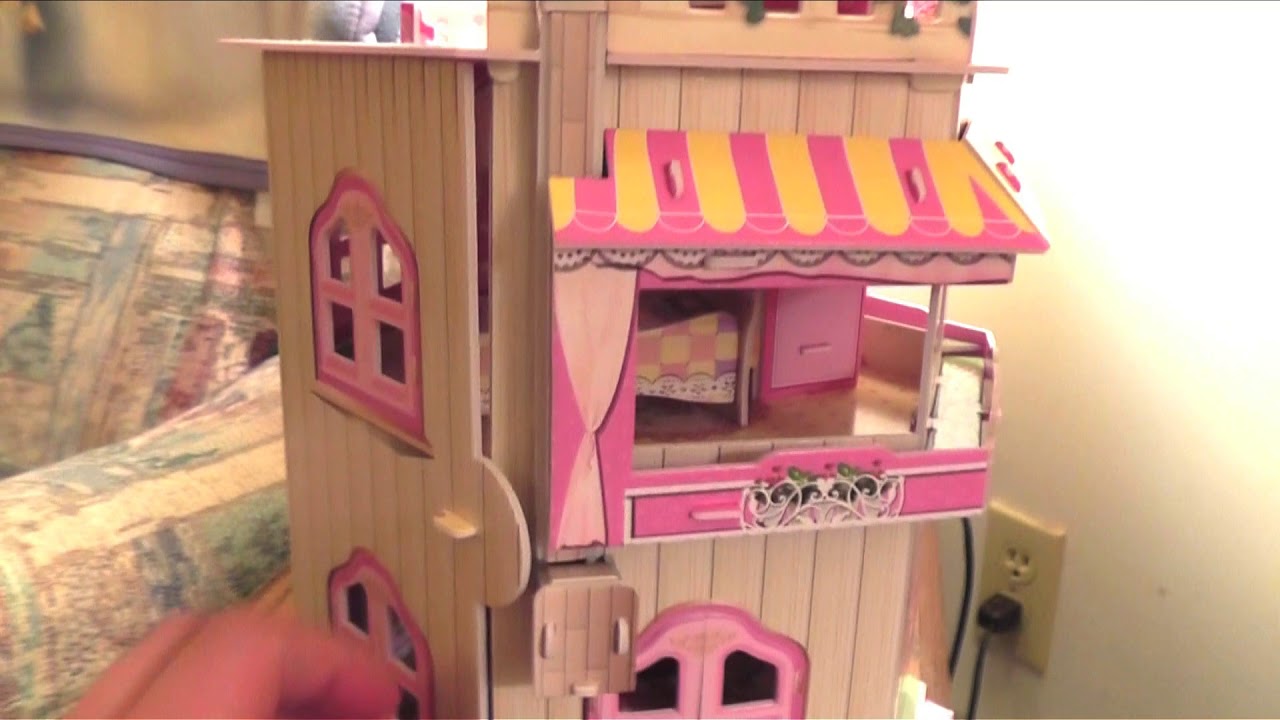 Round 3D Puzzle Dollhouse - YouTube