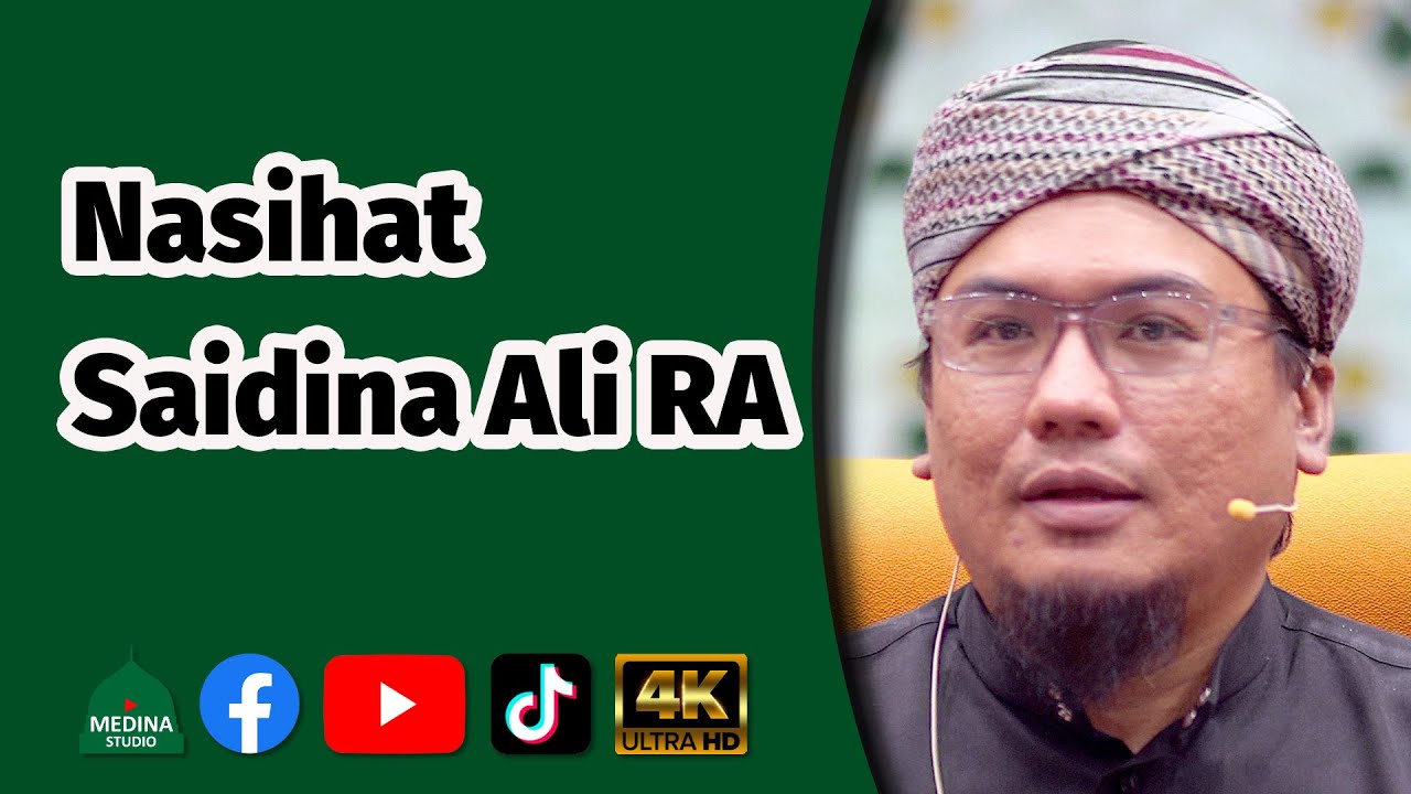 Ustaz Dr. Mohd Asyran Safwan Kamaruzaman - Nasihat Saidina Ali RA | 4K ...