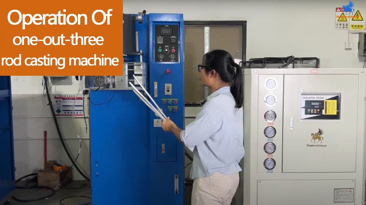 Gold rod casting machine-Operation guide of one-out-three rod casting ...