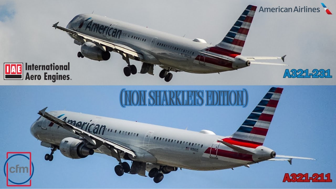 HEAD TO HEAD | AA A321-231 "IAE V2500" VS A321-211 "CFM56" (NON ...