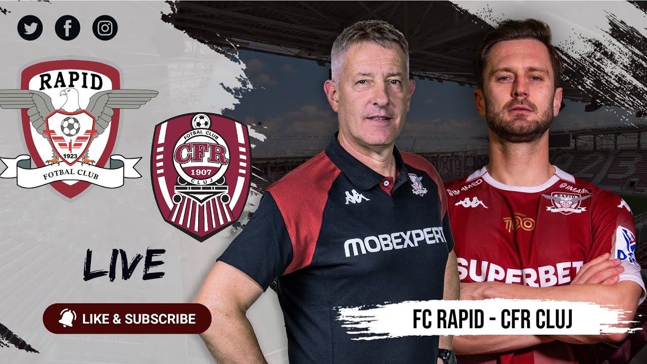 RAPID BUCURESTI - CFR CLUJ COMENTARIU LIVE #SUPERLIGA #MECIURILIVEAUDIO ...