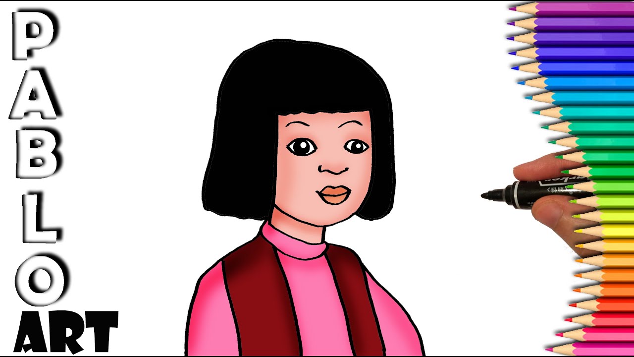 How to draw Wanda Li from The Magic School Bus | Learn to Draw step by ...